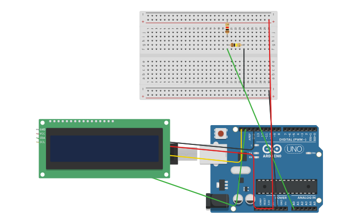 Circuit design Practica 2 7B1 - Tinkercad