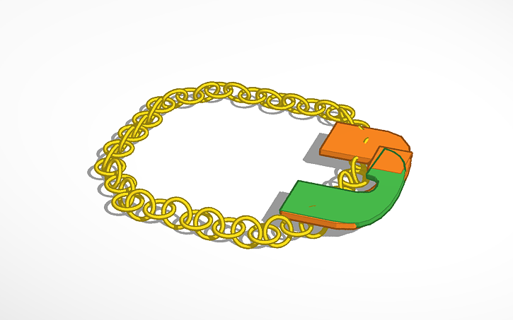 3D design Miami Hurricanes Turnover chain - Tinkercad