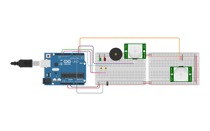 Circuit design Alarme - rev 22 21 | Tinkercad