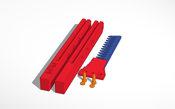 3D design Butterfly comb - Tinkercad