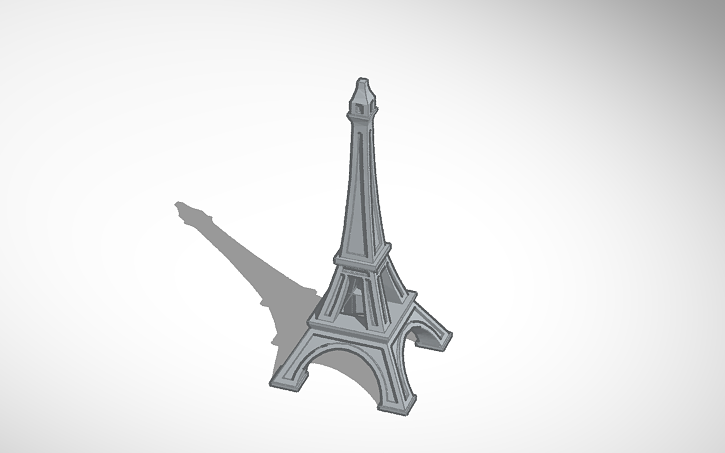 3D design Eiffel Tower - Tinkercad