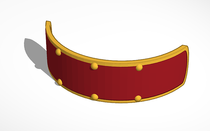 3D design Mei Hatsume Goggles (part 3 of 7: back piece) - Tinkercad 3D design Mei Hatsume Goggles (part 3 of 7: back piece) - Tinkercad