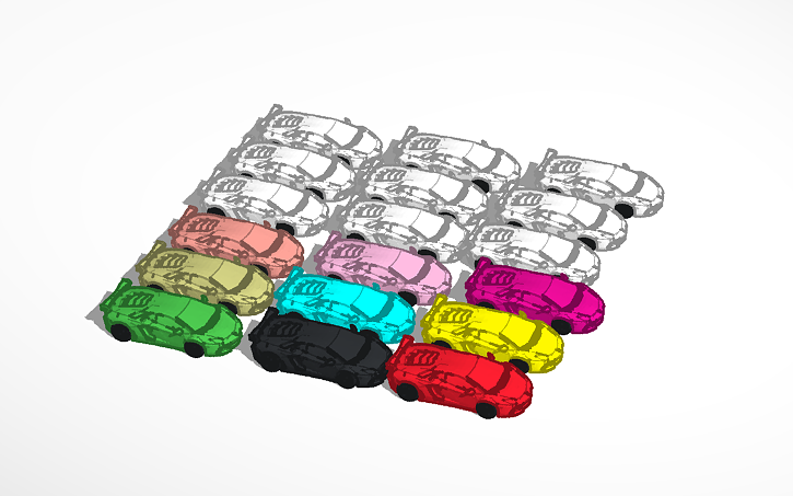 3D design 18 lambo's to print and design - Tinkercad