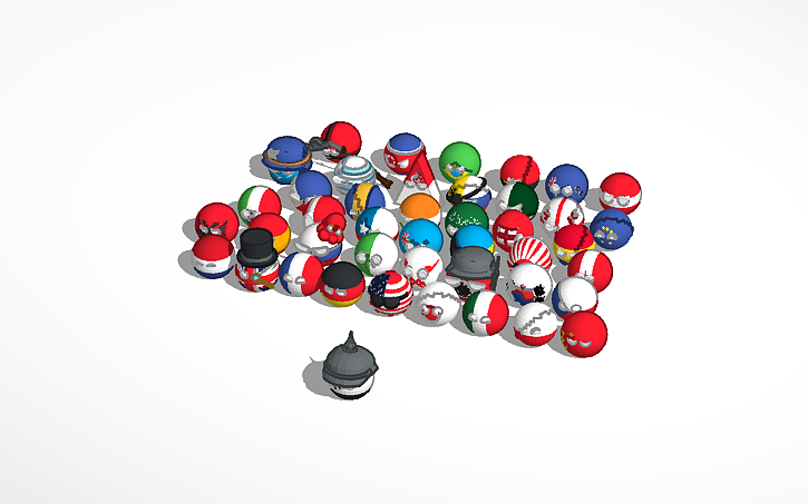 3D design Countryballs (new uploads every day) - Tinkercad