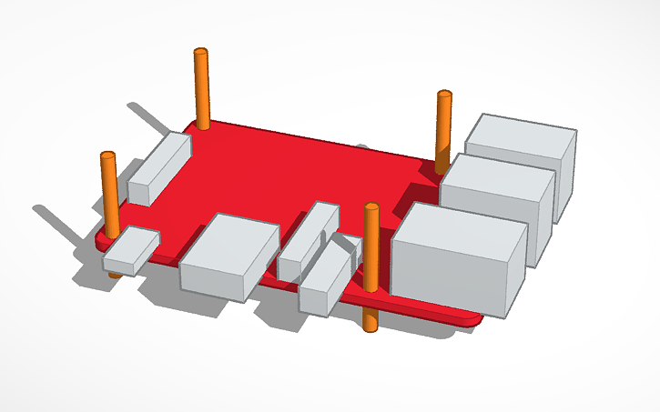 3D design raspberry-pi-3 - Tinkercad