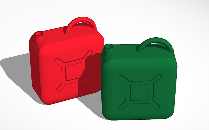 3d Design Fuel Container Tinkercad