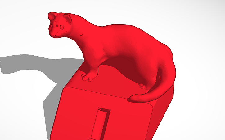 3D design Weasel/Marten Stand with .22LR | Tinkercad