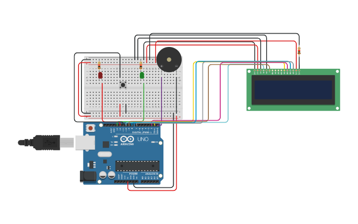 Circuit design alarm-clock - Tinkercad