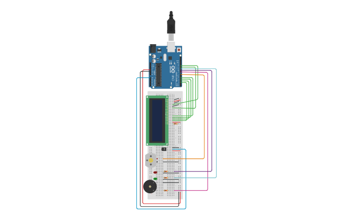 Circuit Design Temperature Controlled Fan Tinkercad
