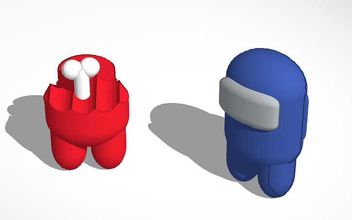 3D design Among Us Character - Tinkercad