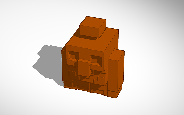 3D design cooper golem - Tinkercad