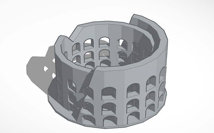 3D design colosseum - Tinkercad