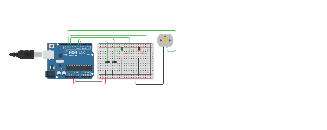 Circuit design Trabalho 2 - Q1 - Tinkercad