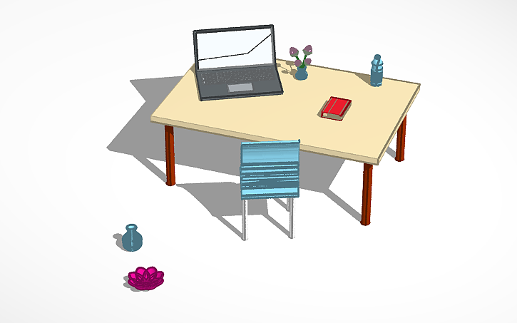 3D design Copy of Desk - Tinkercad