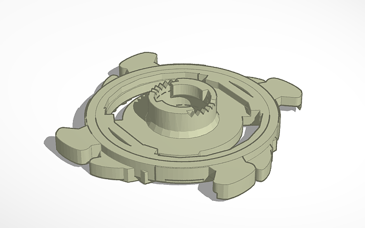3D design Dragoon S (Storm) Beyblade Burst Layer - Tinkercad