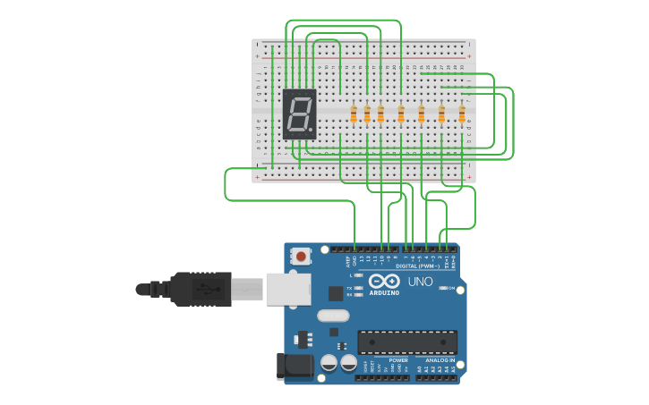 Circuit design random number | Tinkercad
