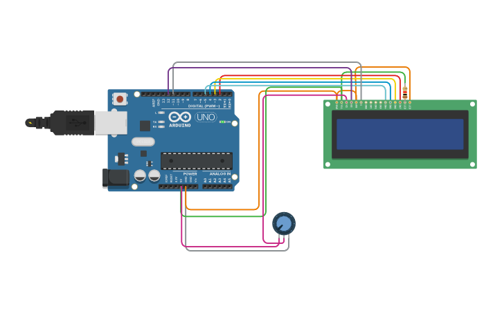 Circuit design Running Text - Tinkercad