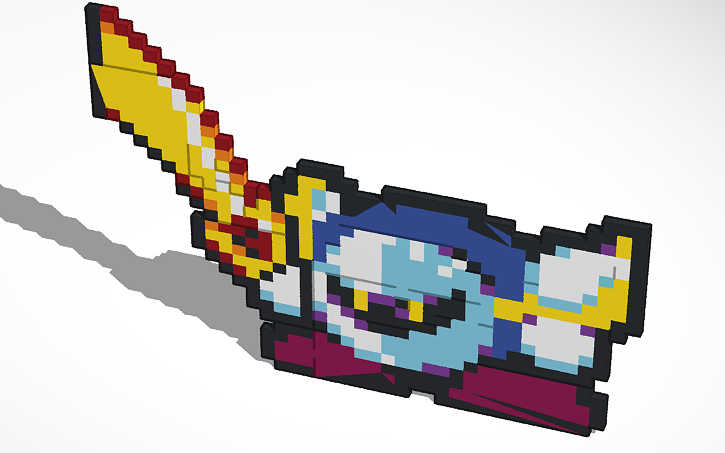 3D design Pixel Meta Knight - Tinkercad