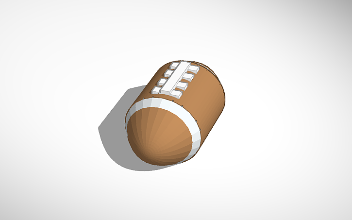3D design college football | Tinkercad