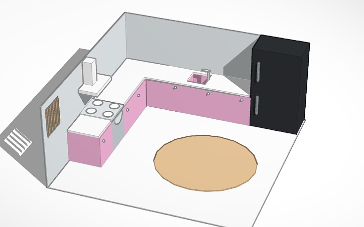 3D design Kitchen - Tinkercad