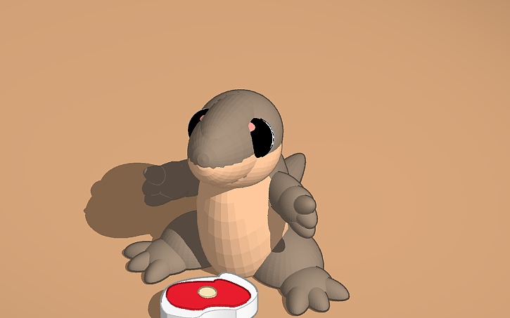 3D design Baby Dino #3 (Giganotosaurus) - Tinkercad