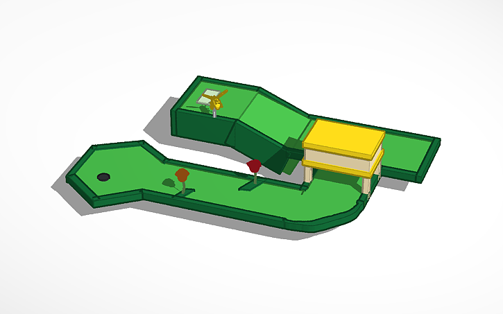 3D design Golf Course #4 - Tinkercad
