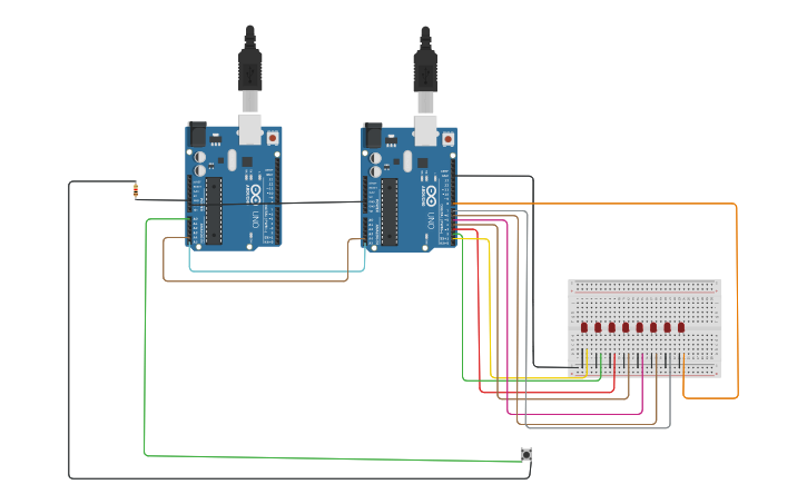 Circuit Design งาน3 Master Slave Tinkercad