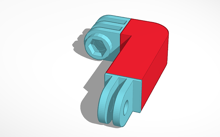 3D design GoPro 90° Arm (Helmetmount) | Tinkercad