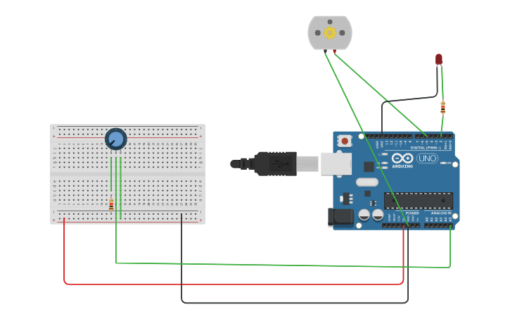 Circuit design Rain sensor - Tinkercad