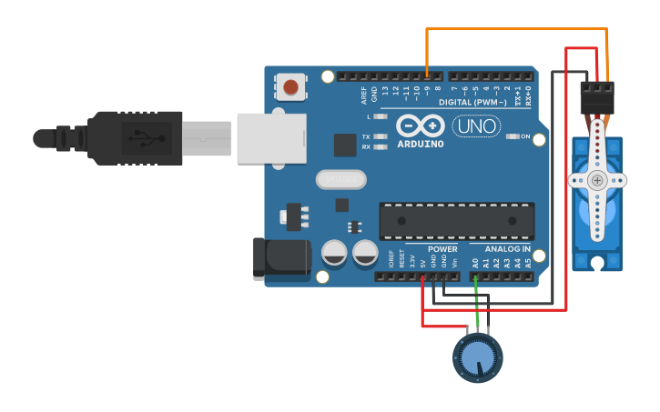 Circuit Design Practica Arduino Pwm Servomotor Tinkercad 2469