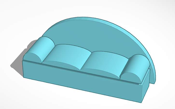 3D design sofa | Tinkercad