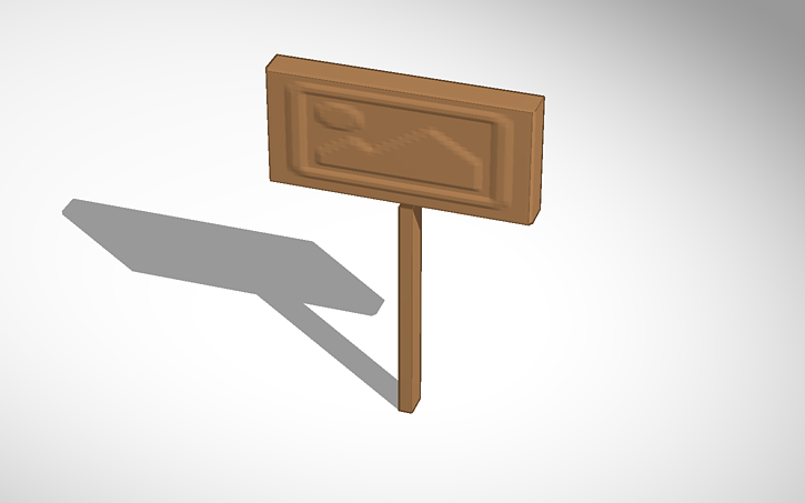 3D design Sign | Tinkercad