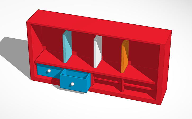 3D design Clothes/Book Organizer | Tinkercad