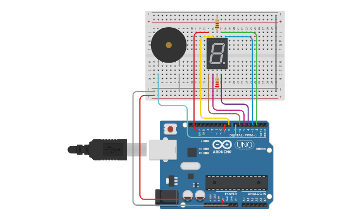 Circuit Design U4 Practica3 Displays Buzzer Tinkercad