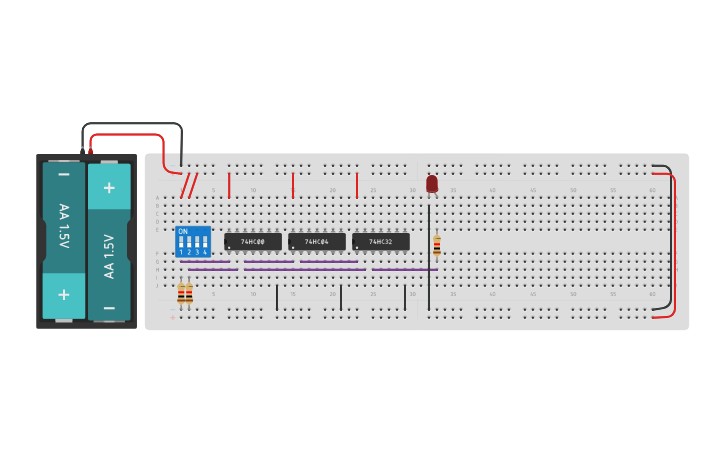 Circuit design Circuito1 - Tinkercad
