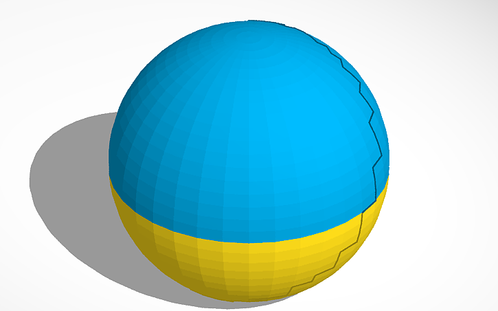 3D design Ukraineball | Tinkercad
