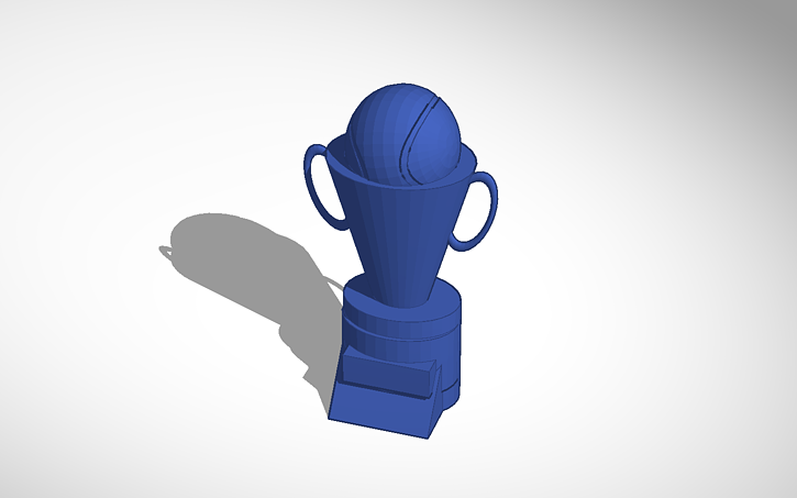 3D design Tennis Trophy - Tinkercad