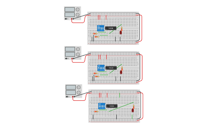 Circuit design AND - Tinkercad