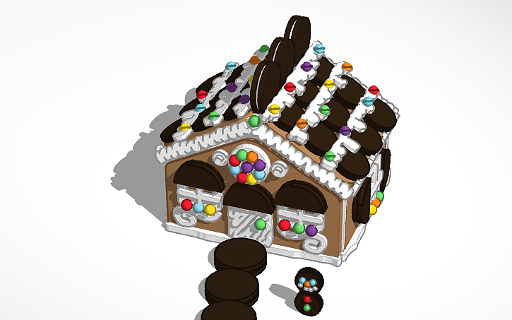3D design hkugac-2021-s2kl-30-Oreo Gingerbread House | Tinkercad