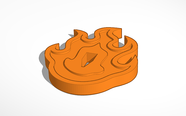 3D design Regoku's Tsuba Demon Slayer - Tinkercad