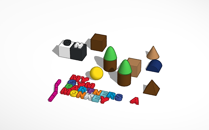 3D design My Gym Partners A Monkey On Cartoon Network - Tinkercad