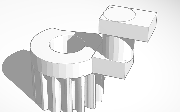 3d Design Copy Of Gear With Gear Rack Tinkercad