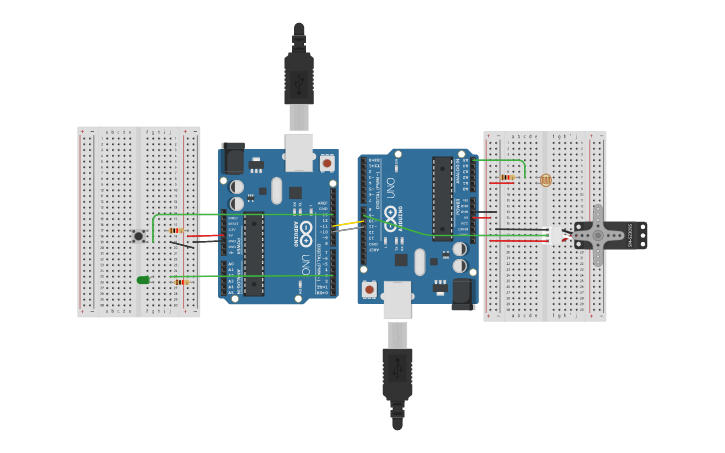 Circuit Design Serial Communication Using Two Arduino Tinkercad Images