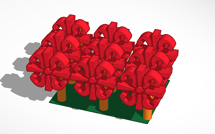 3D design Field of Roses - Tinkercad