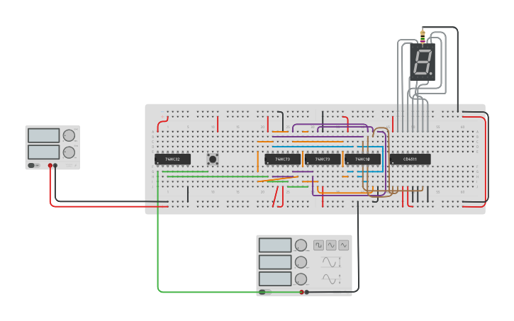 Circuit design Dice | Tinkercad