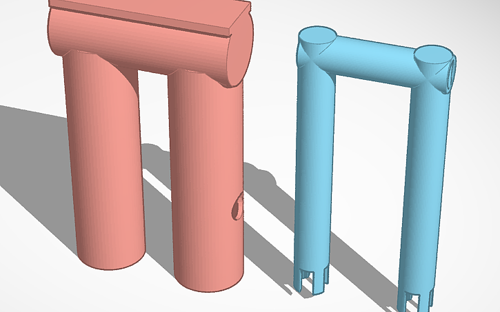 3D design aquarium overflow siphon - Tinkercad