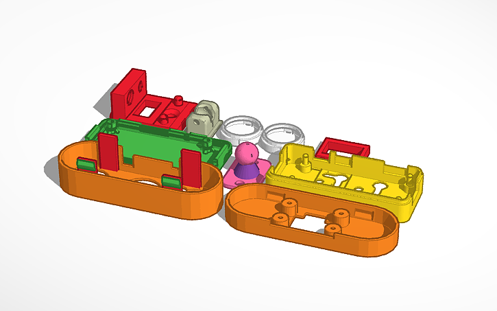3D design Housing for Raspberry Pi Zero W and IR-CUT camera with IR-LEDs - Tinkercad