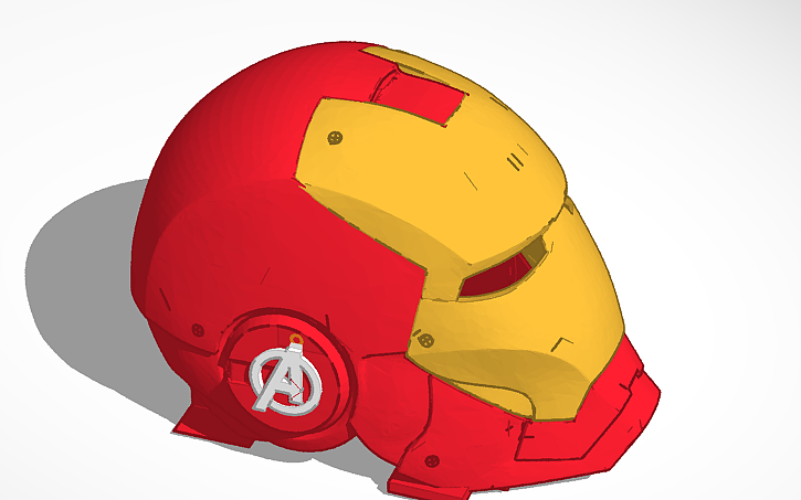 3D design Iron Man's Helmet - Tinkercad