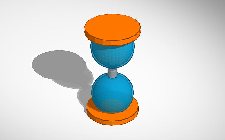 3D design Sand Timer In Sim Lab! Copy and Try! - Tinkercad
