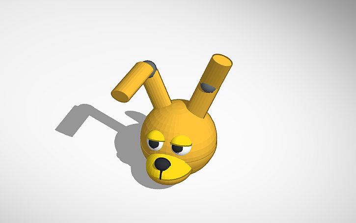 3D design Spring Bonnie Head model - Tinkercad